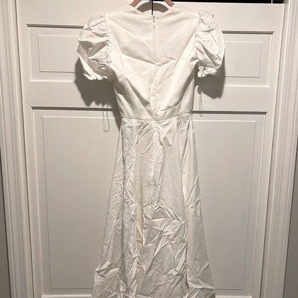 House of CB | Dresses | House Of Cb Ellery Linen Puff Sleeve Sundress ...